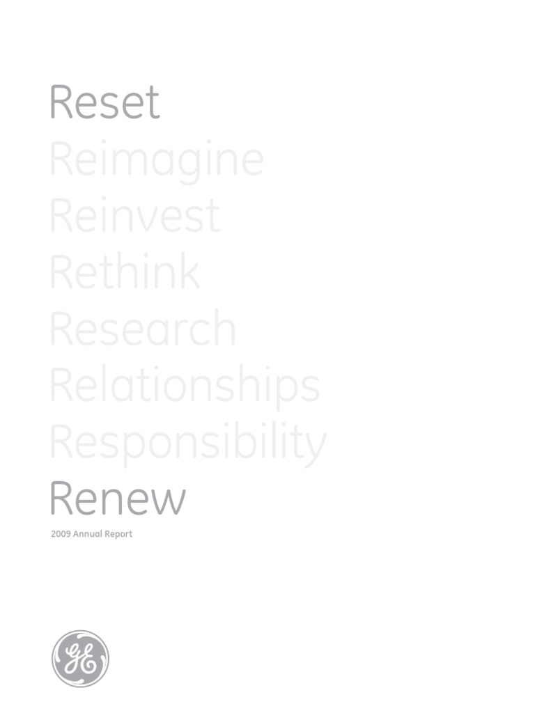 GE 2009 Annual Report | PDF