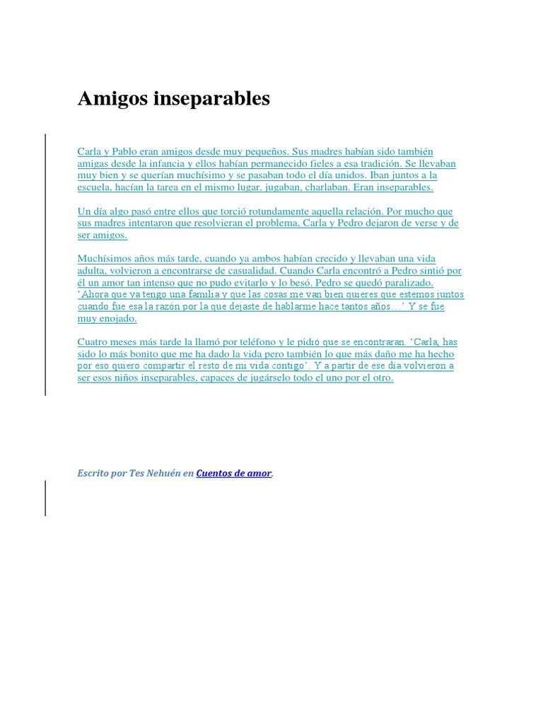 Amigos Inseparables | PDF