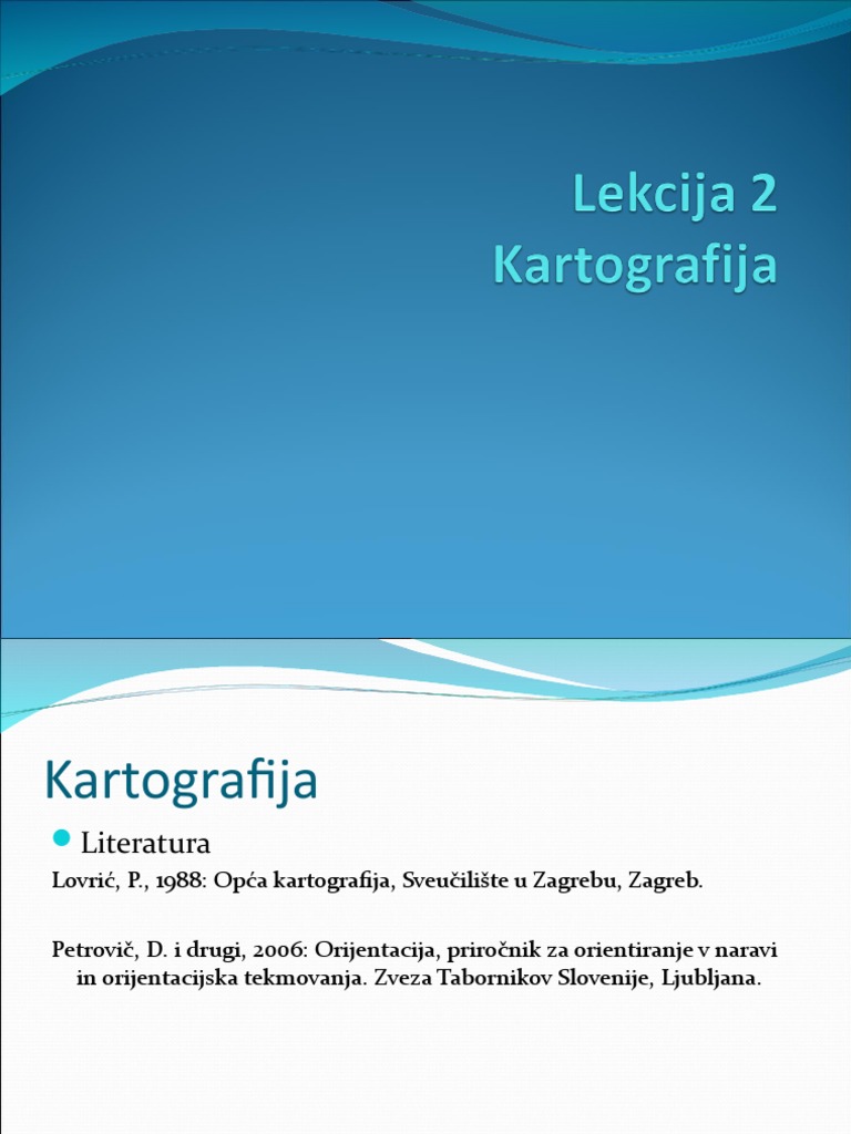 Lekcija 2 - Z Definicija Kartografije | PDF