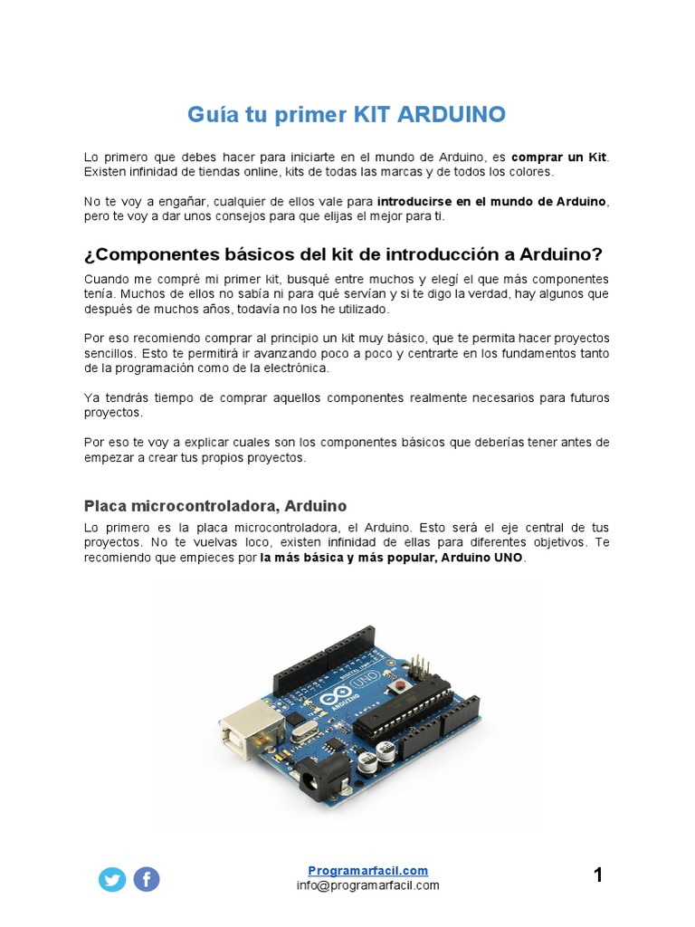 04 - Guía Kit Arduino | Descargar gratis PDF | Diodo emisor de luz | Arduino