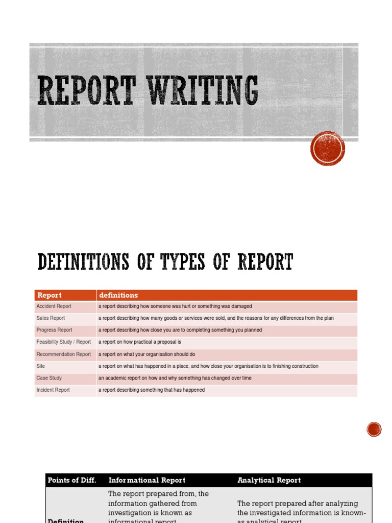 Types of Report | PDF | Field Research | Observation