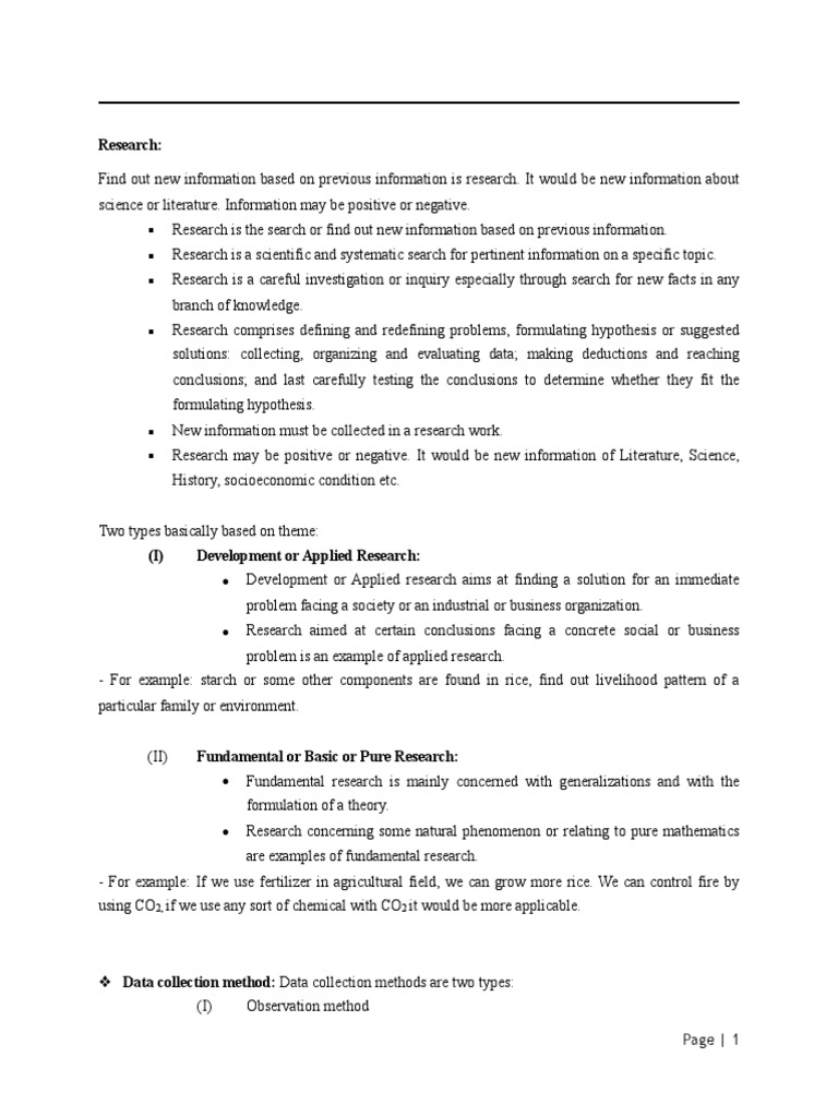 Research Methodology | PDF | Data | Science