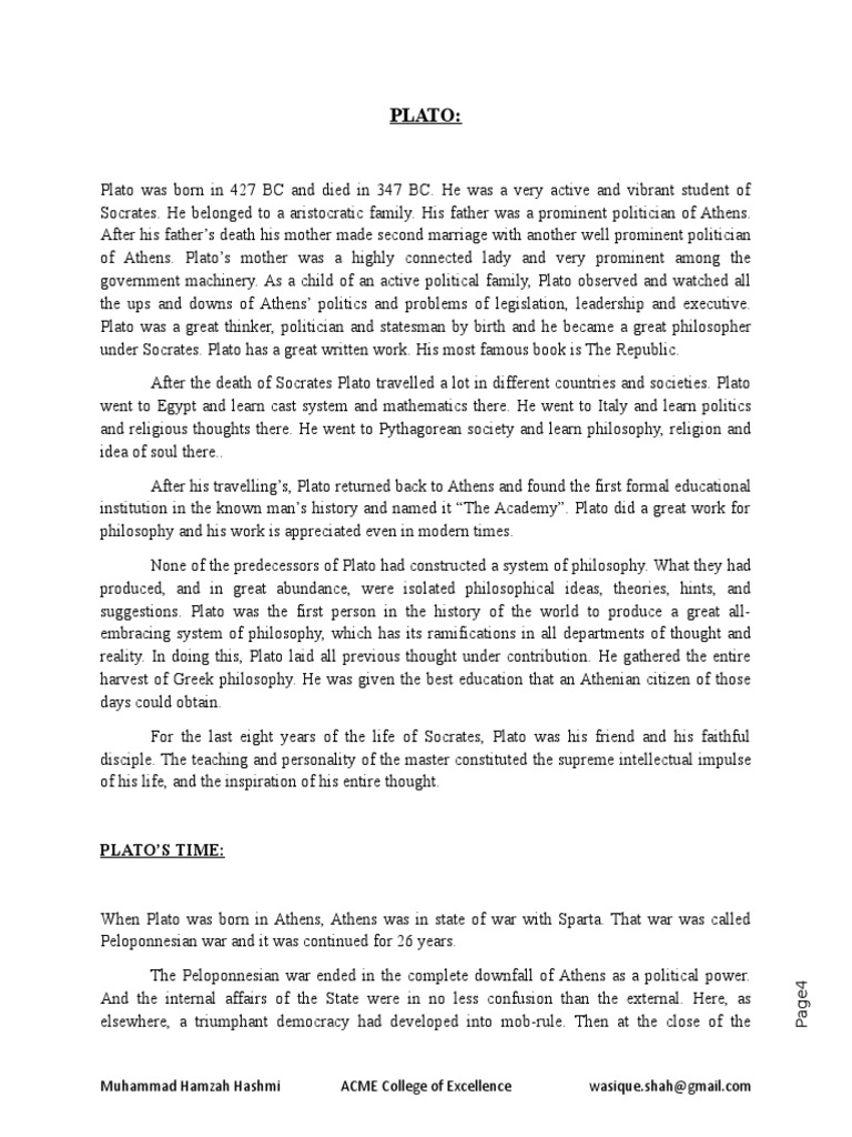 Plato Educational Theory | PDF | Plato | Socrates