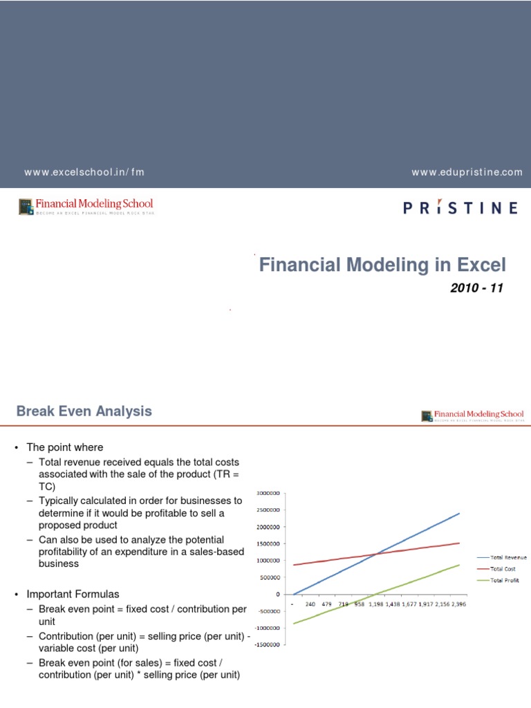 Financial Modeling in Excel Financial Modeling in Excel: WWW ...