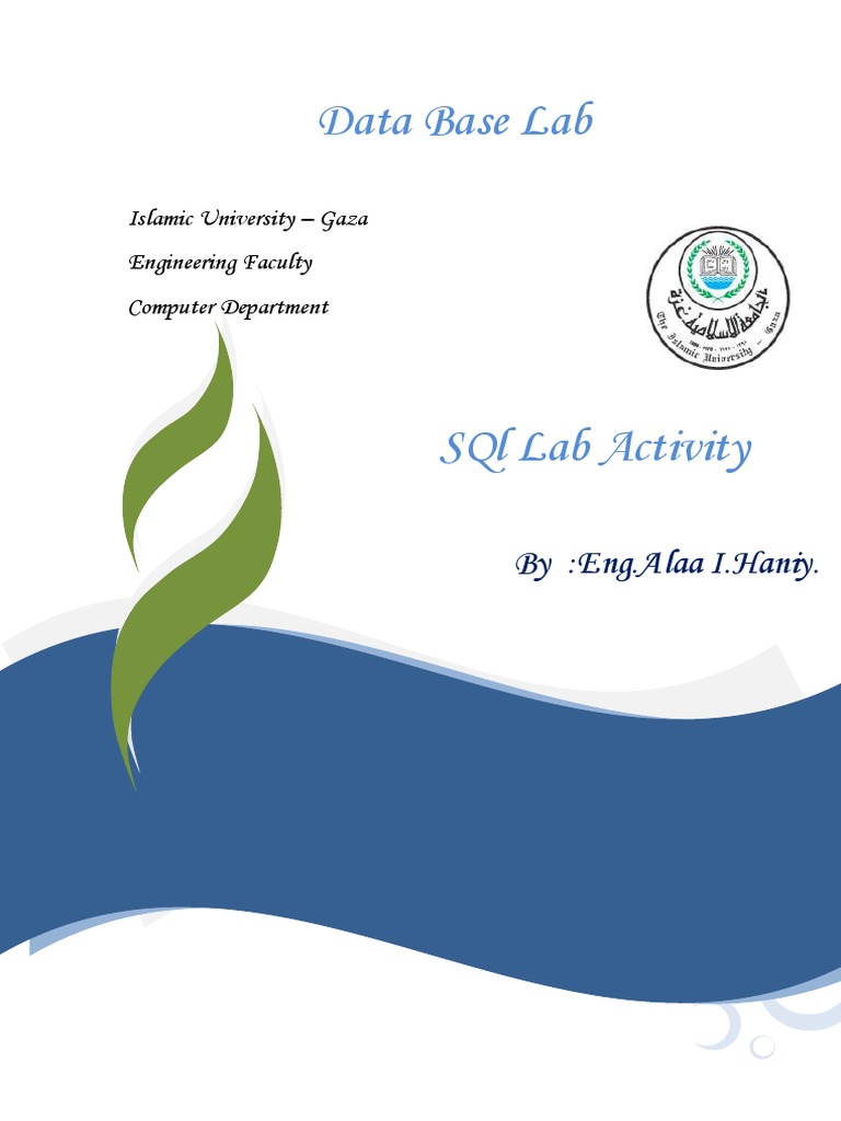 Database Lab Activity | PDF | Data Management Software | Databases Database Lab Activity | PDF | Data Management Software | Databases