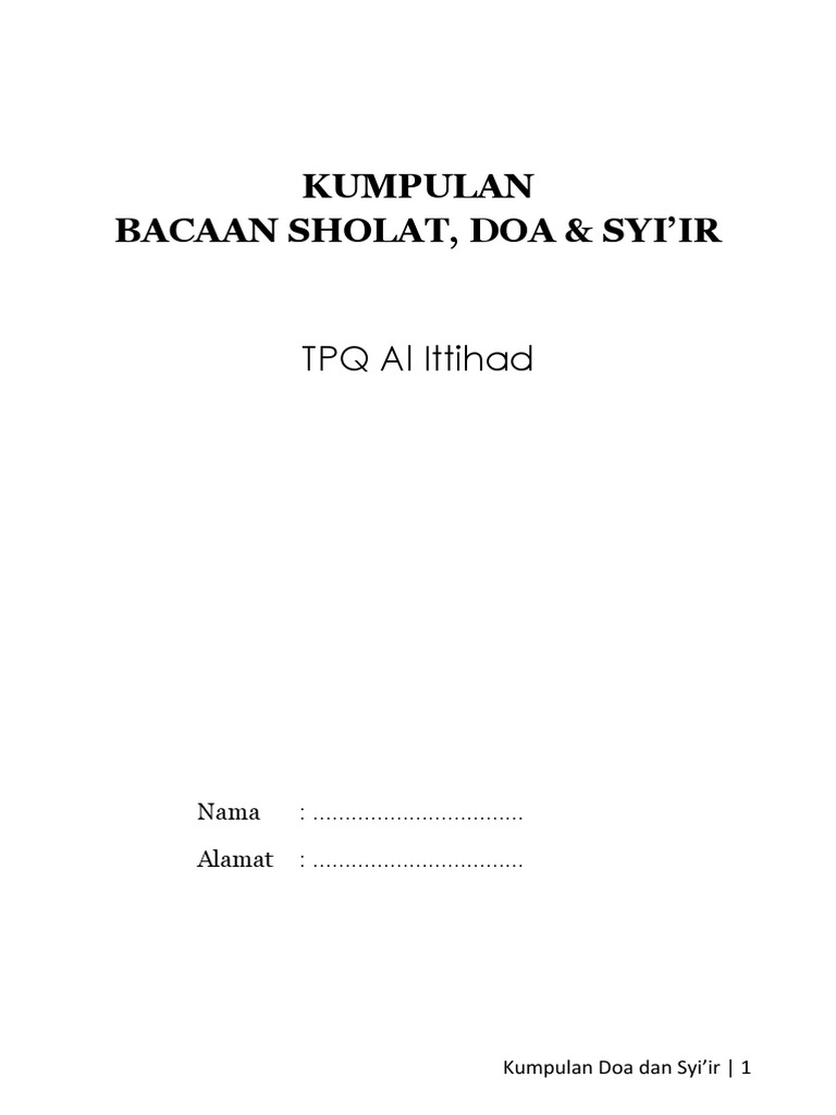 Kumpulan Doa | PDF