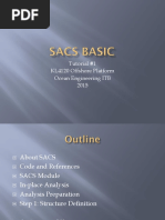 SACS Basic Training | PDF | Structural Load | Software