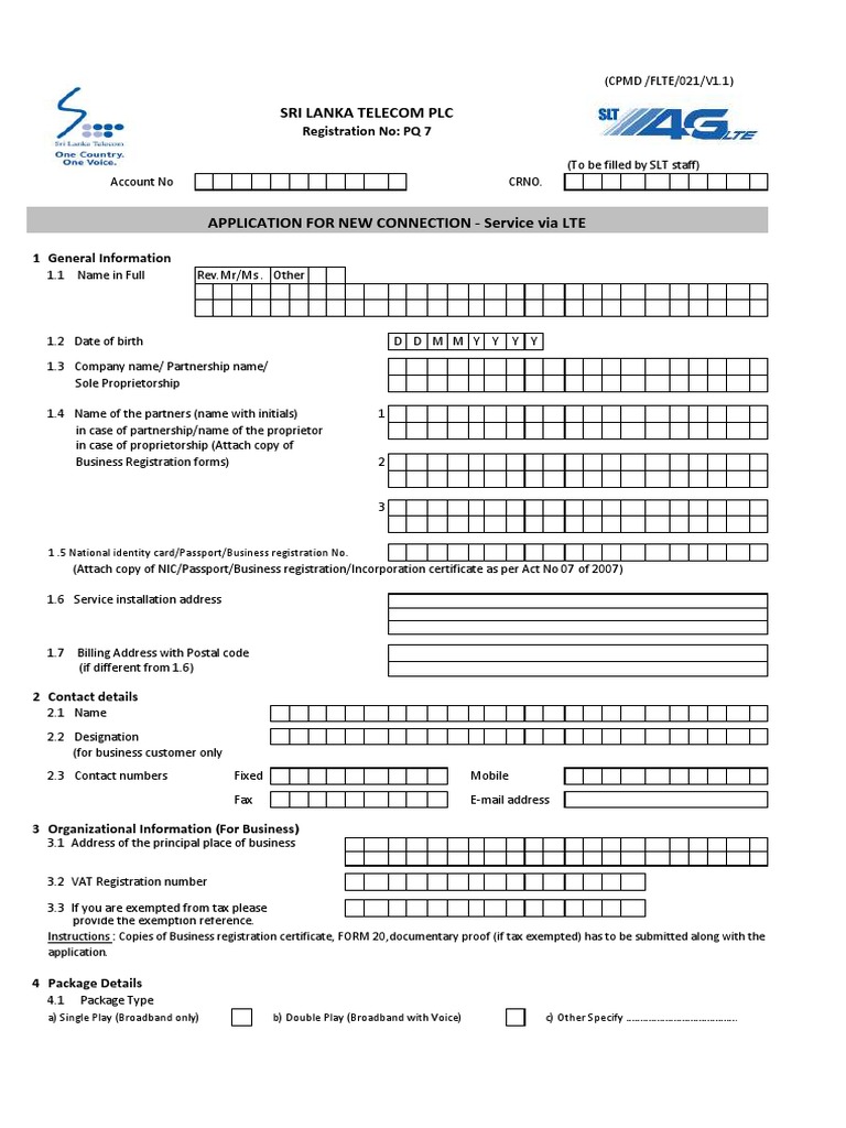 LTE ApplicationE | PDF | Sole Proprietorship | Government