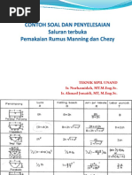 Saluran Terbuka Rumus Manning | PDF