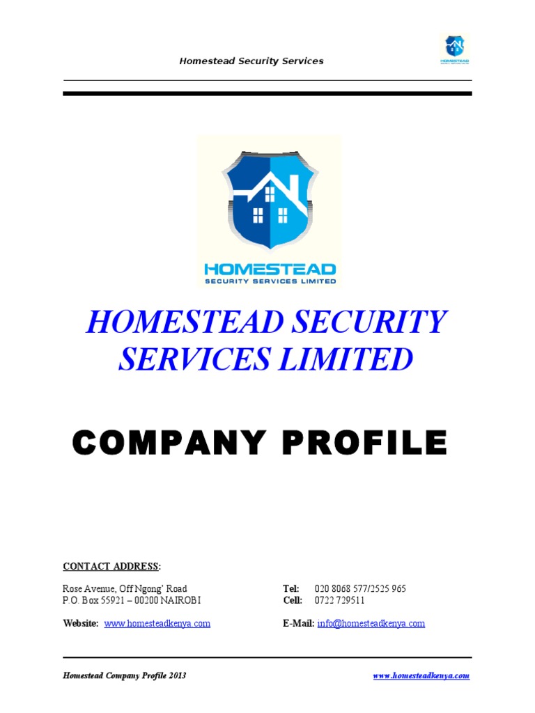 Homestead Security Services Overview | PDF | Security Guard | Private ...