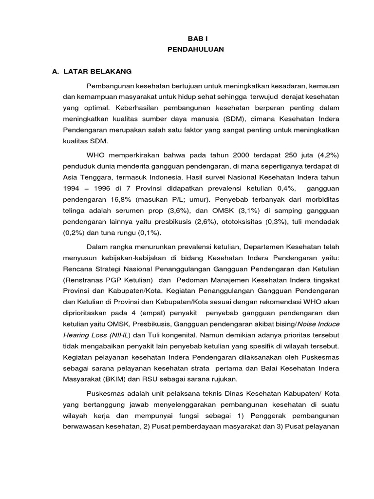 Pedoman Indera Mata Telinga Ori | PDF