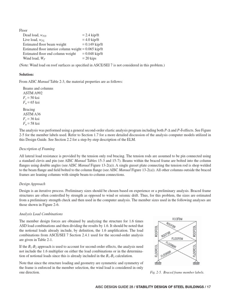 Design Guide 28 - Stability Design of Steel Buildings | PDF | Beam ...