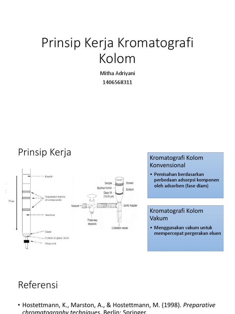 Prinsip Kerja Kromatografi Kolom | PDF