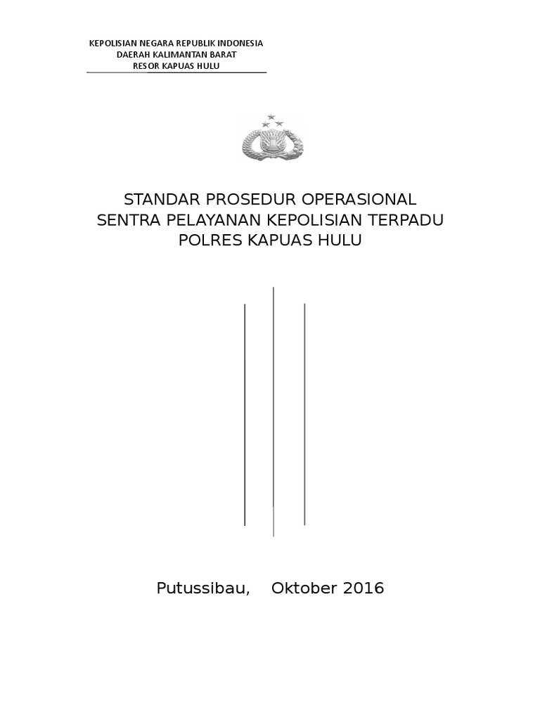 Standar Operasional Prosedur SPKT | PDF