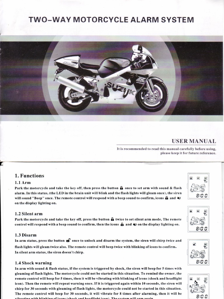 Spy5000 Alarm Manual | PDF