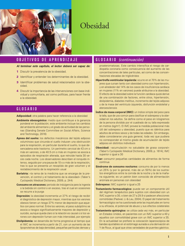 Capitulo Obesidad Brunner | PDF | Tejido adiposo | Obesidad