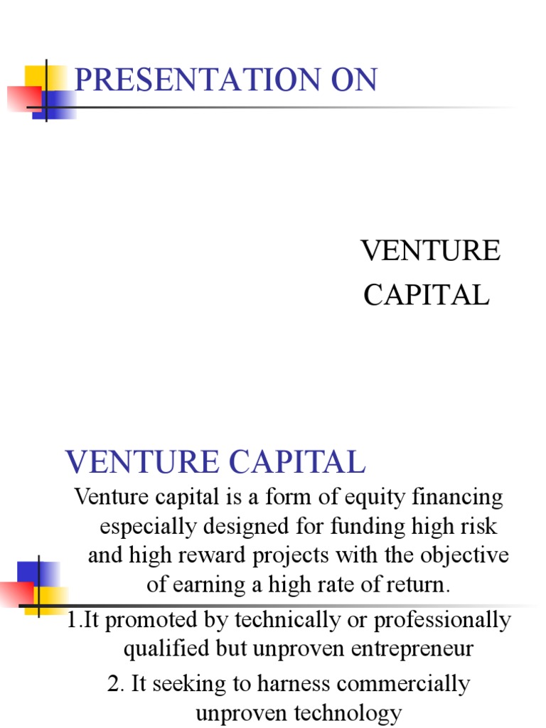 Presentation On: Venture Capital | PDF | Venture Capital | Corporate ...