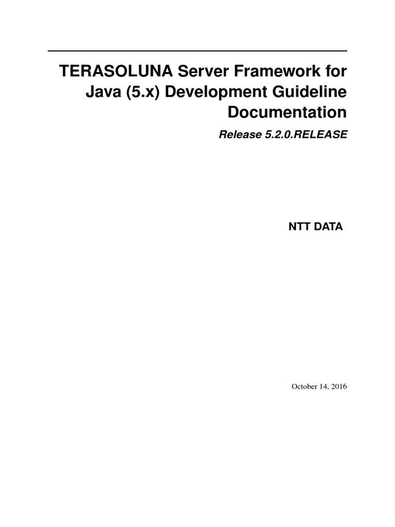 TERASOLUNAServer Framework For Java Development Guideline | PDF | Spring Framework ...