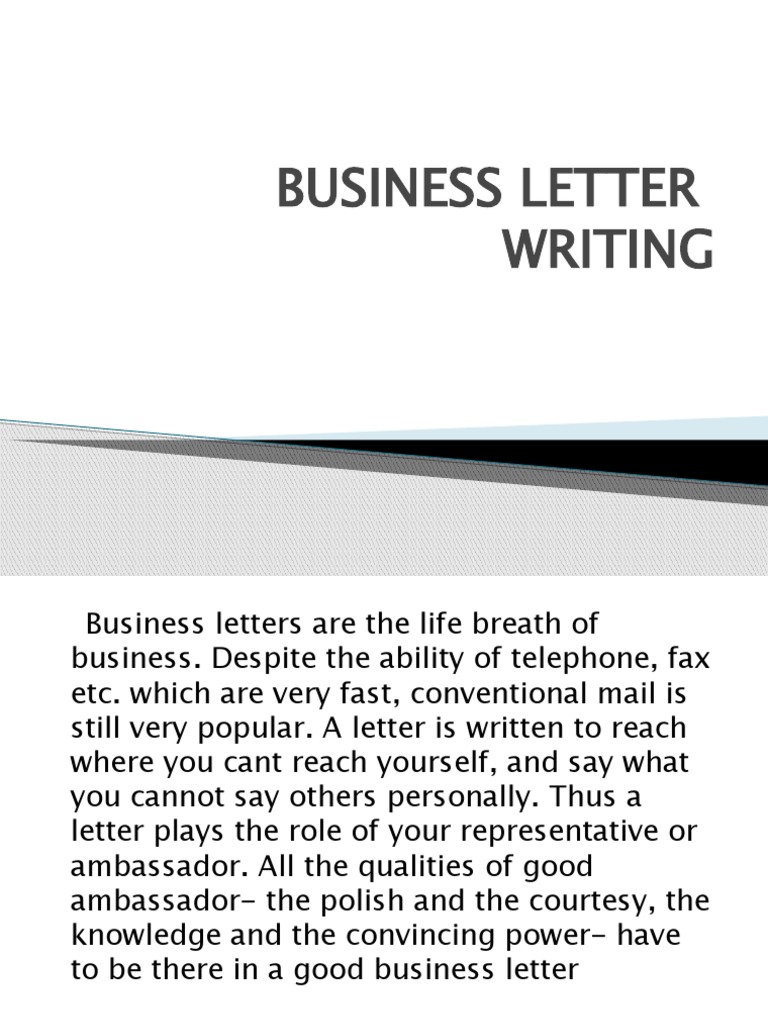 Business Letter Writing | PDF | Career & Growth
