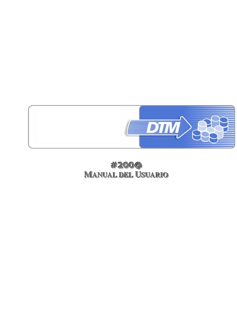 DTM (Manual Usuario DTM) | PDF | Servidor SQL de Microsoft | Servidor ...