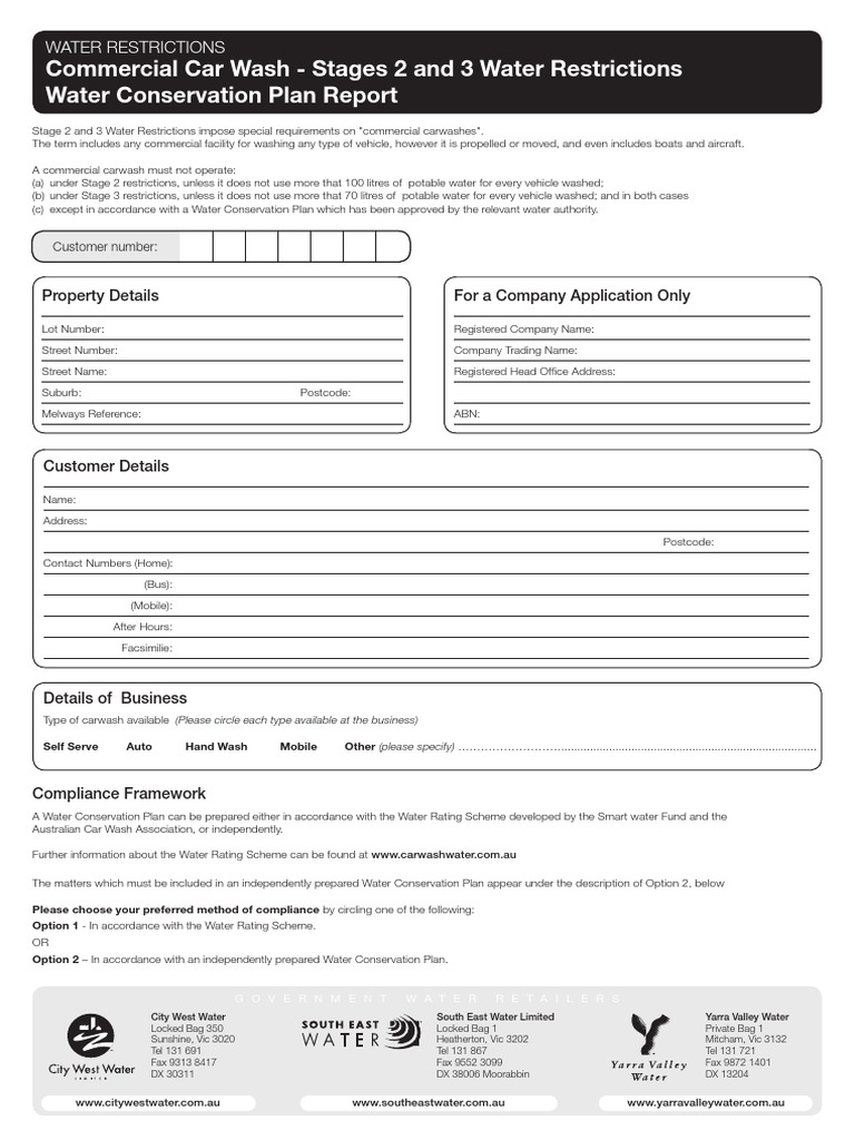 Carwash Water Cons Report | PDF | Drinking Water | Government