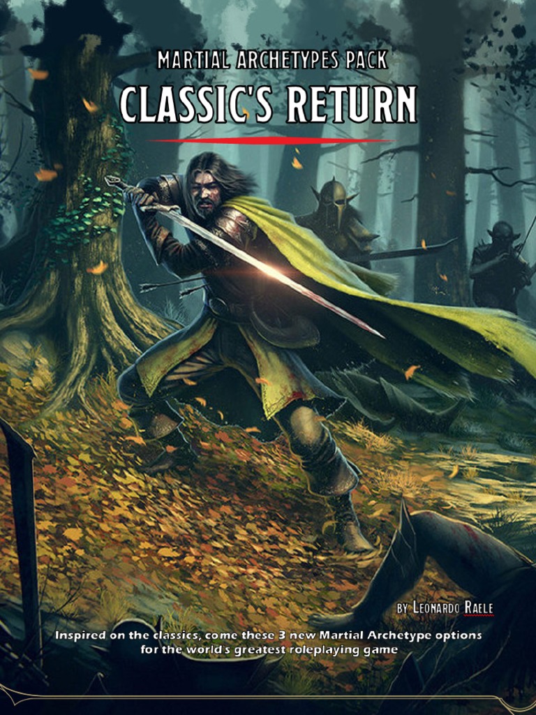 Martial Archetype - Classics Return v1-0-2-DMG-EN PDF | PDF | Dungeons ...