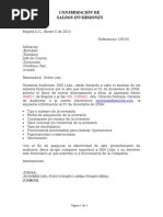 Carta de Confirmación Bancaria | PDF | Crédito (finanzas) | Bancos