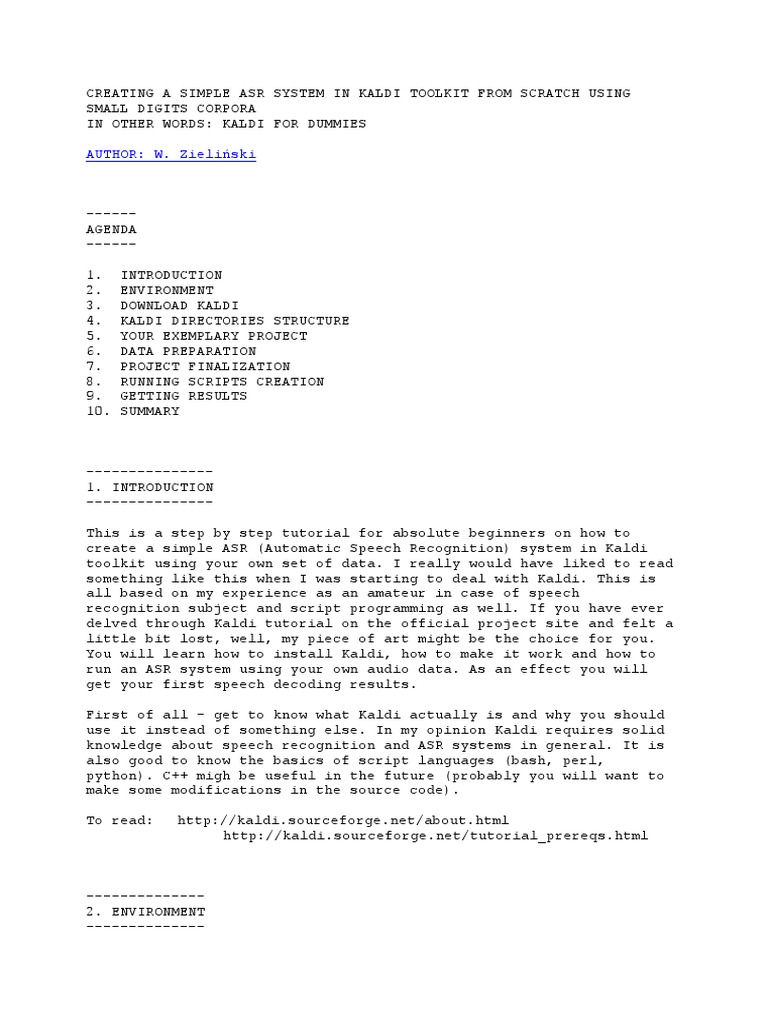 Kaldi For Dummies Pdf Linux Computer File
