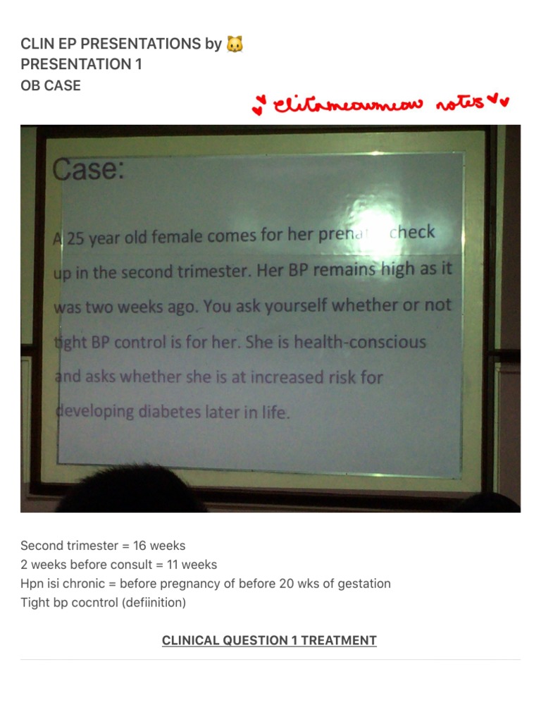 Clin Ep Presentations by Presentation 1: Ob Case | PDF | Maternal Health | Pregnancy