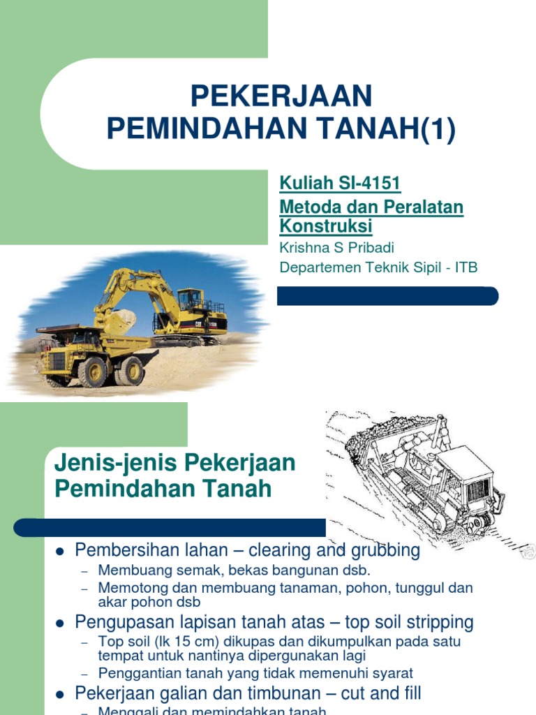 Pekerjaan Pemindahan Tanah | PDF