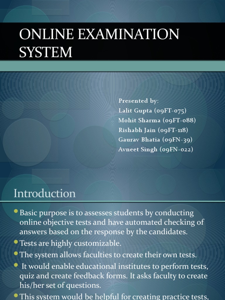 Online Examination System, Use Case Project | PDF | Use Case | Password