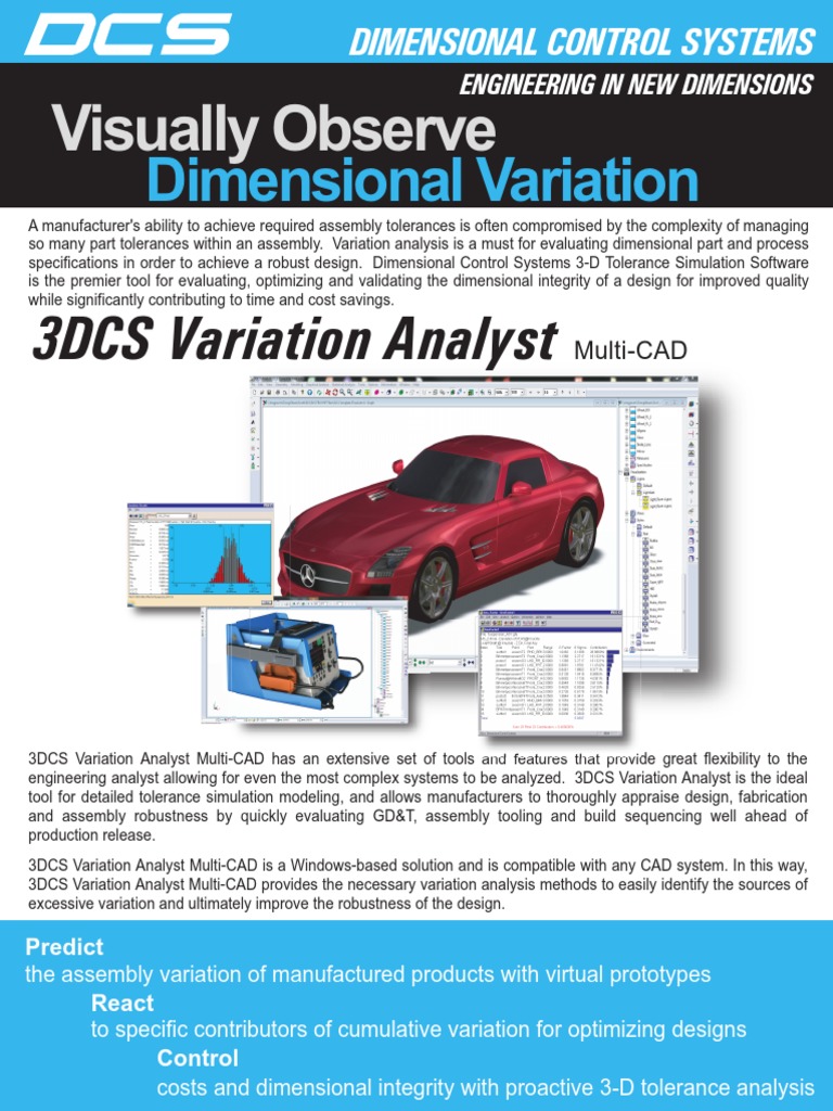 3dcs Variation Analyst MC PDF | PDF | Simulation | Engineering Tolerance