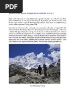 Mount Everest Quiz: Facts & Trivia | PDF