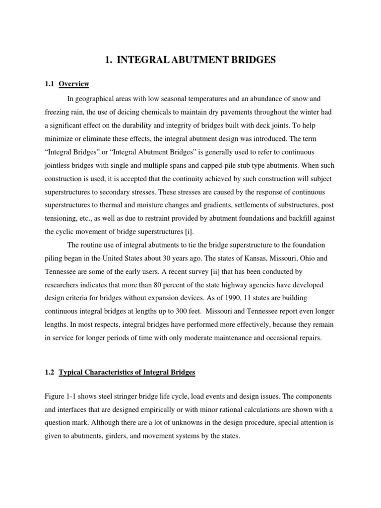 Integral Abutment Bridges | PDF | Deformation (Mechanics) | Deformation ...