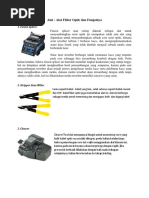 Alat Alat Fiber Optic Beserta Fungsinya | PDF