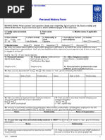 UNU P11 - Personal History Form | PDF | Academic Degree | Employment