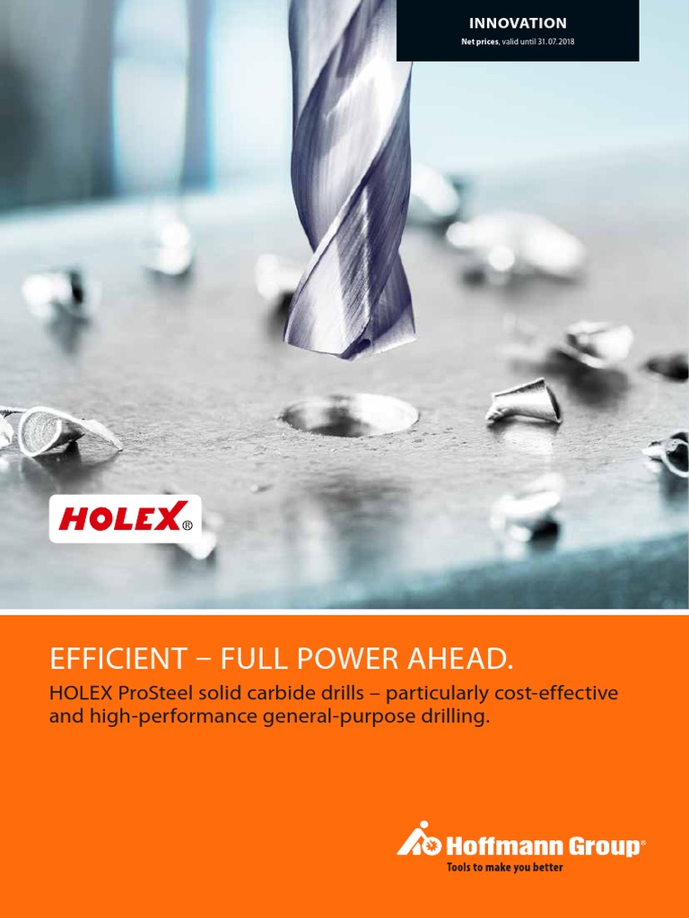 Holex 2017-2018 | PDF | Drilling | Steel