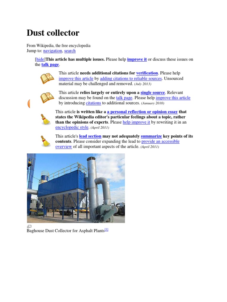 Dust Collector | PDF | Gases | Chemical Engineering