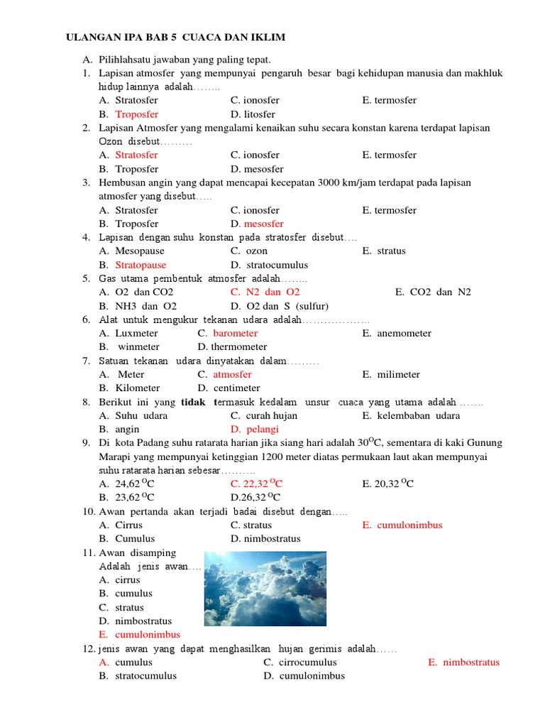 Uh Ipa Cuaca Dan Iklim Copy2 | PDF