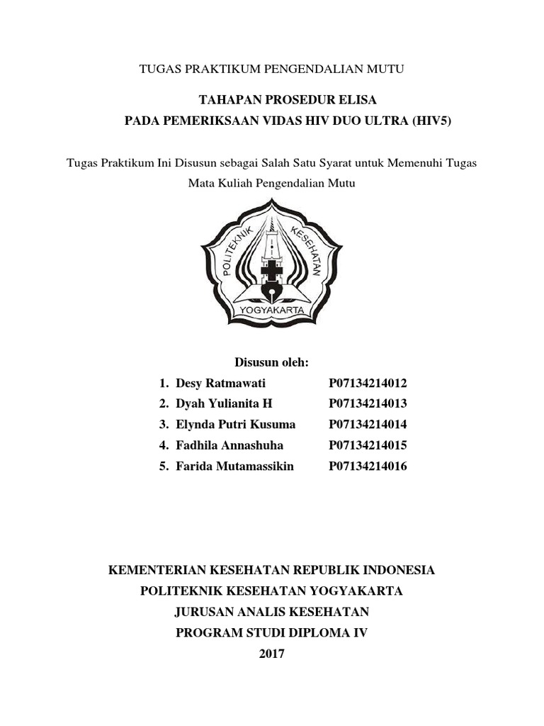 Tahapan Prosedur ELISA Pada Vidas HIV DUO Ultra 2 | PDF