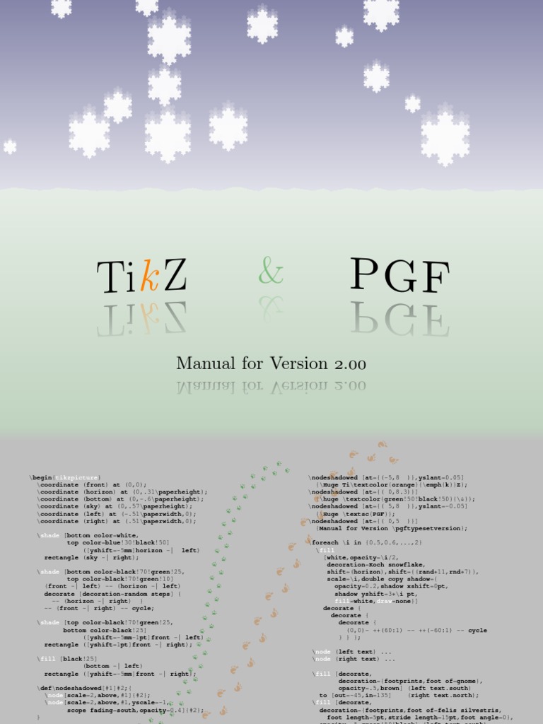 TikZ & PGF Manual (For Version 2.00) | PDF | Free Software | Computing