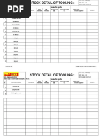 Tool Life Monitoring Sheet: Machine No. No. of Cutting Edge Insert Name, Grade & Make Insert ...