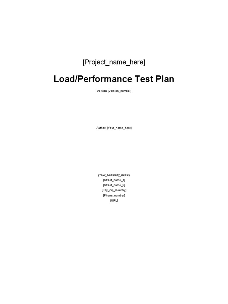 Load Plan Template | PDF | Business