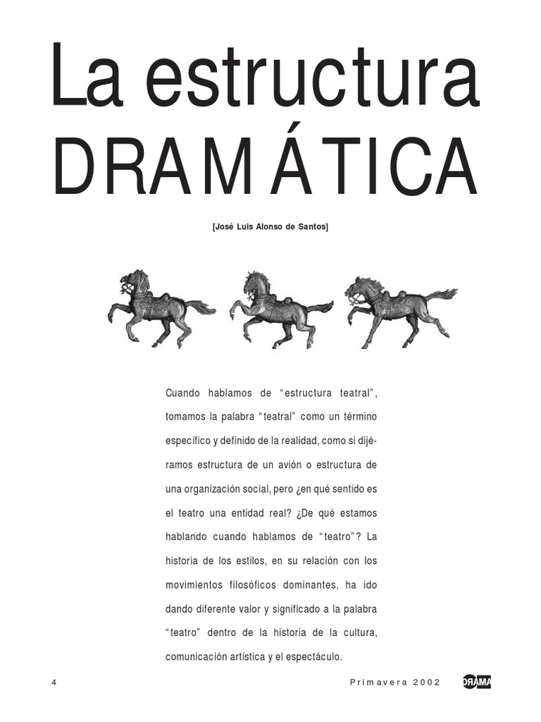 La Estructura Dramática | PDF | Teatro | Conflicto (proceso)