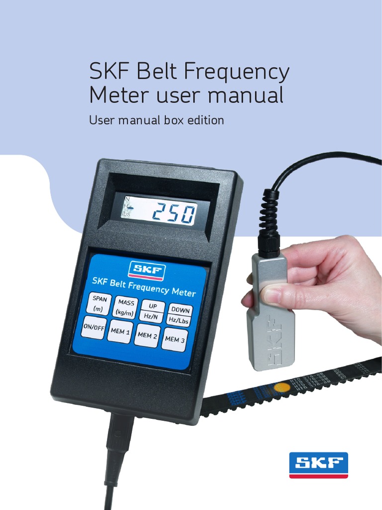 Belt Frequency Meter Manual | PDF | Belt (Mechanical) | Frequency