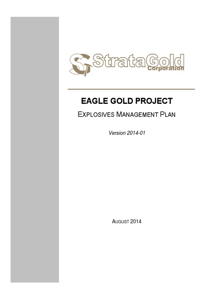 Explosive Management Plan | PDF | Explosive Material | Coal Mining