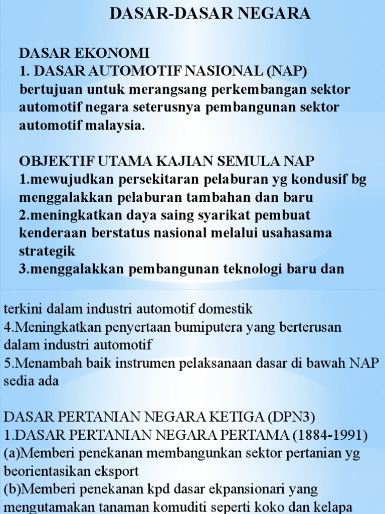 Dasar Dasar Negara | PDF
