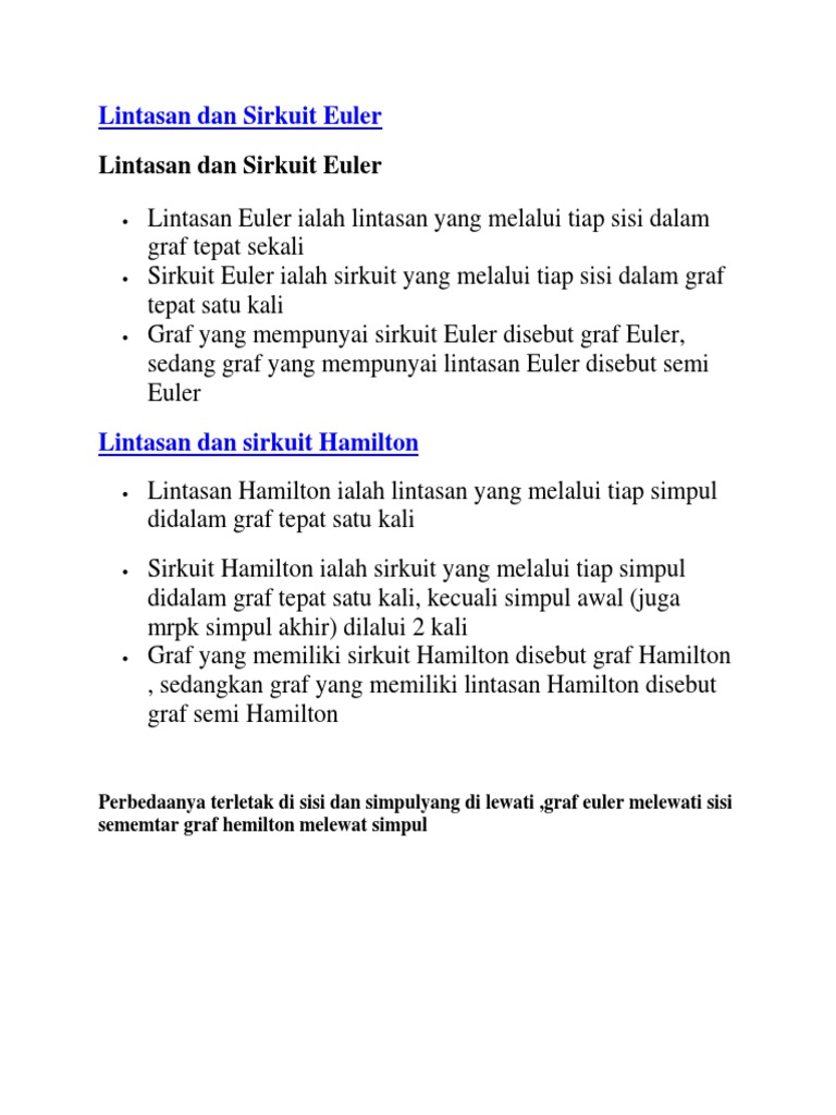 Graf Euler Dan Hamilton | PDF