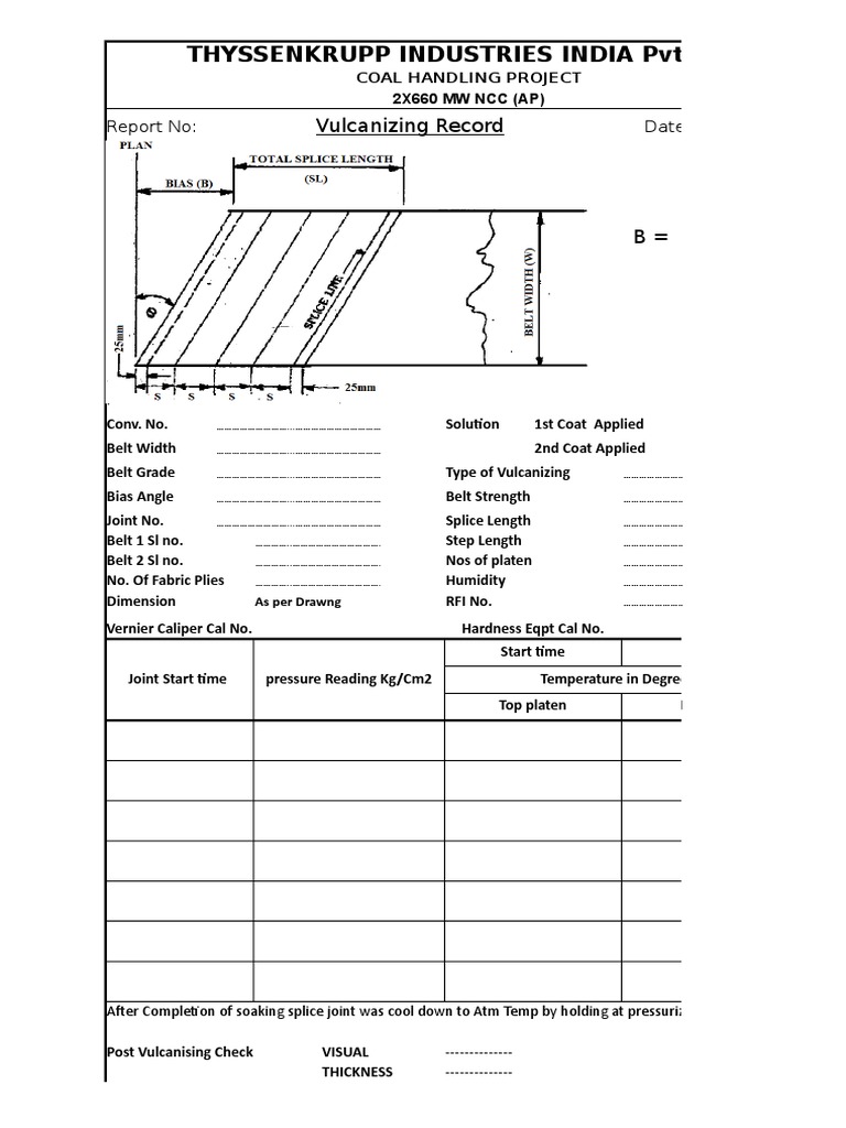 Belt Joining Format | PDF