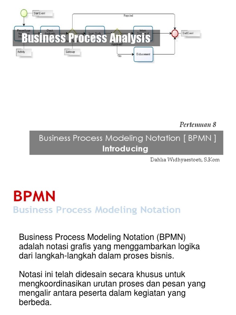 Business Process Modeling Notation BPMN RPL | PDF